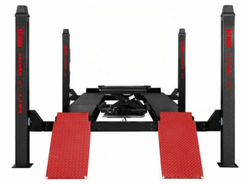 4 Post Service & Wheel Alignment Lift 4 Tonne 4.8m platforms