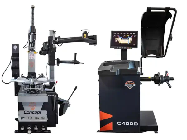 Tyre Changer C222 and Wheel Balancer C400B Package.