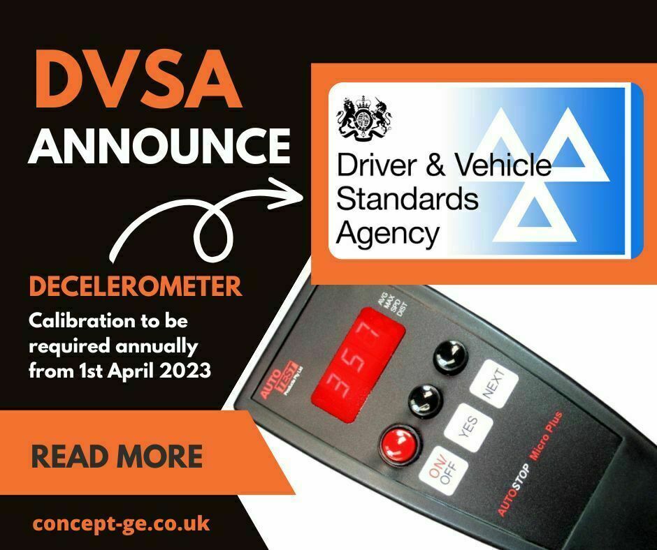 DVSA Special notice 01/23 - MOT Equipment - Concept G E Ltd