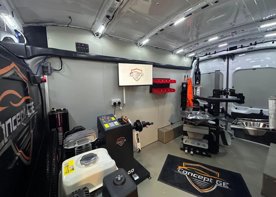 Mobile Tyre Vans - from UK expert Concept Garage Equipment