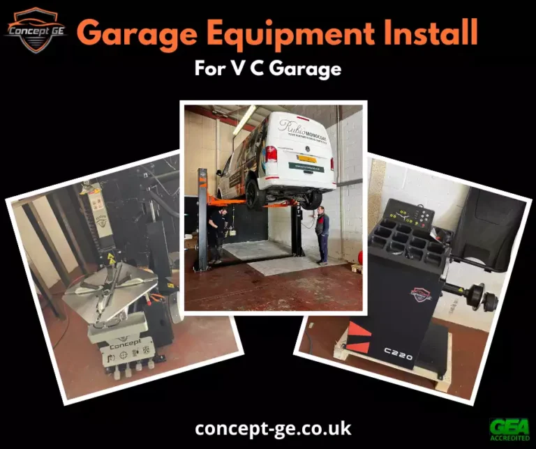 Garage Equipment Install for V C Garage - Concept GE